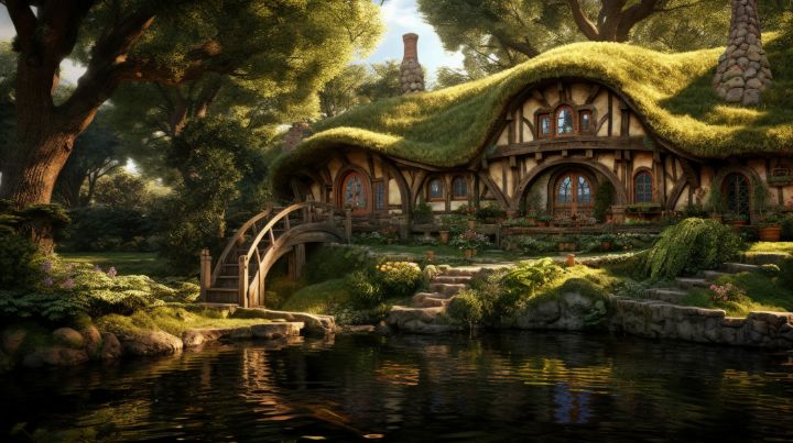 Hobbit House in the Woods - graphiXperience - Drawings & Illustration ...