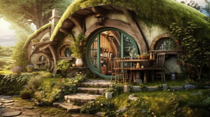 Hobbit House in the Woods - graphiXperience - Drawings & Illustration ...