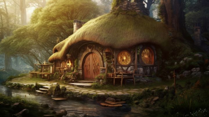 Hobbit House in the Woods - graphiXperience - Drawings & Illustration ...