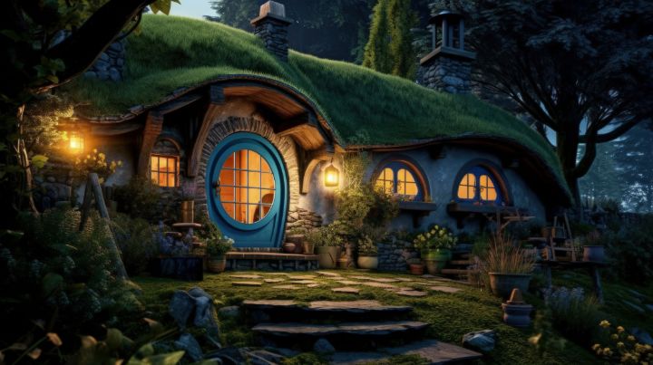 Hobbit House in the Woods - graphiXperience - Drawings & Illustration ...