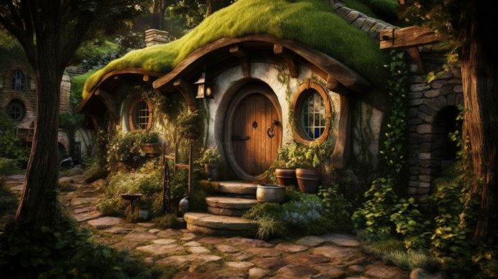 Hobbit House in the Woods - graphiXperience - Drawings & Illustration ...