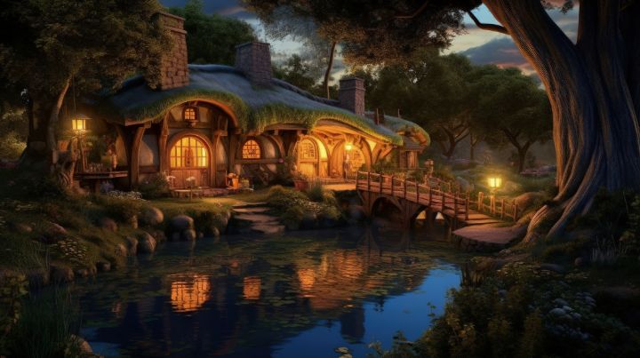 Hobbit House in the Woods - graphiXperience - Drawings & Illustration ...