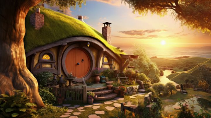 Hobbit House in the Woods - graphiXperience - Drawings & Illustration ...
