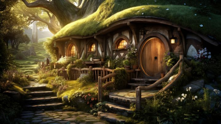 Hobbit House in the Woods - graphiXperience - Drawings & Illustration ...