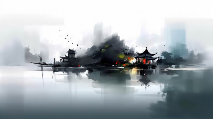 Traditional Japanese Ink Art Image - graphiXperience - Drawings ...