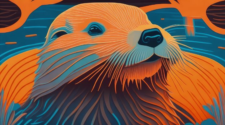 Pastel Beaver Artwork on Dark Backgr - graphiXperience - Drawings ...