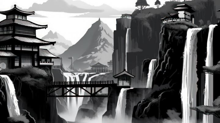 Traditional Japanese Ink Art Image - graphiXperience - Drawings ...