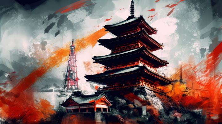 Traditional Japanese Ink Art Image - graphiXperience - Drawings ...