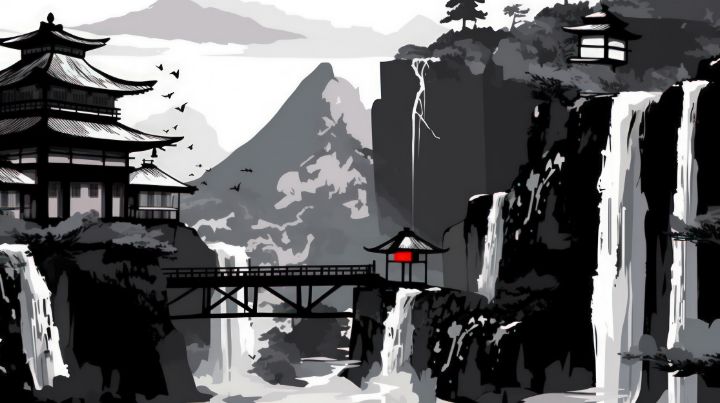 Traditional Japanese Ink Art Image - graphiXperience - Drawings ...