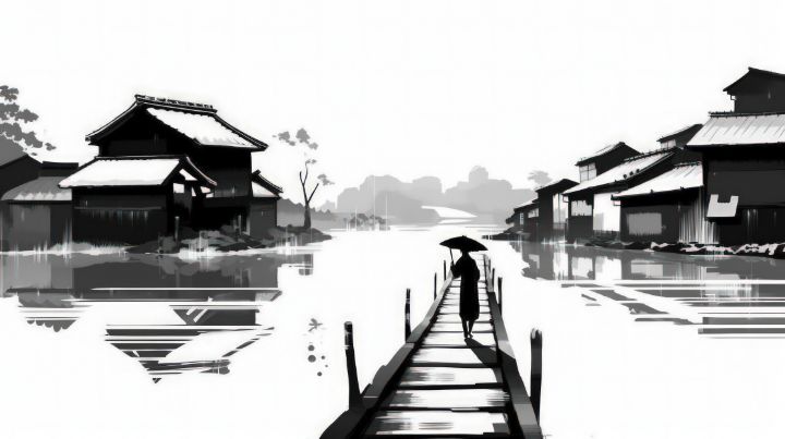 Traditional Japanese Ink Art Image - graphiXperience - Drawings ...