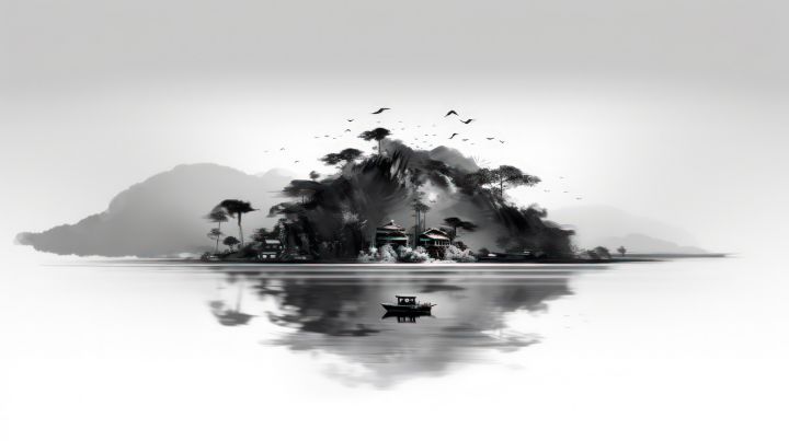 Traditional Japanese Ink Art Image - graphiXperience - Drawings ...