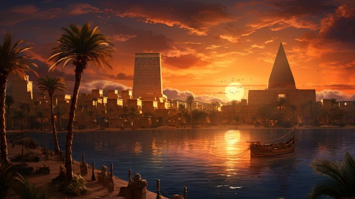 The Pharaohs Oasis City - graphiXperience - Drawings & Illustration ...
