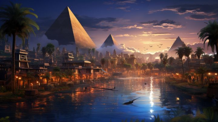 The Pharaohs Oasis City - graphiXperience - Drawings & Illustration ...