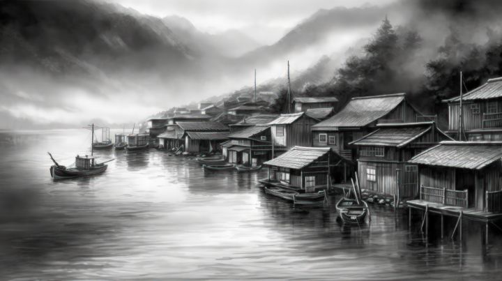 Traditional Japanese Ink Art Image - graphiXperience - Drawings ...