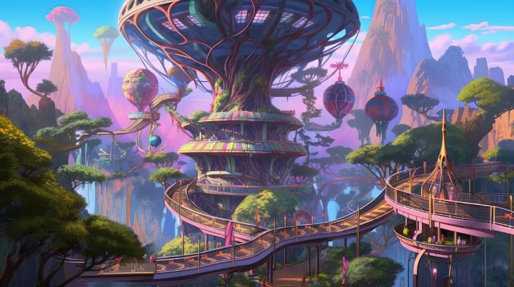 Fantasy Planet Landscape Illustratio - graphiXperience - Drawings ...