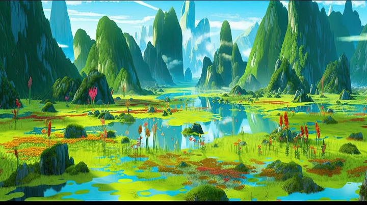 Fantasy Planet Landscape Illustratio - graphiXperience - Drawings ...