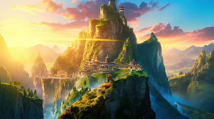 Fantasy Planet Landscape Illustratio - graphiXperience - Drawings ...