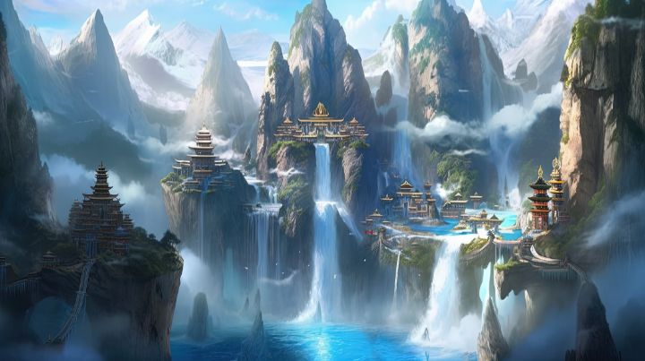 Fantasy Planet Landscape Illustratio - graphiXperience - Drawings ...