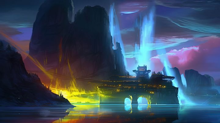 Fantasy Planet Landscape Illustratio - graphiXperience - Drawings ...