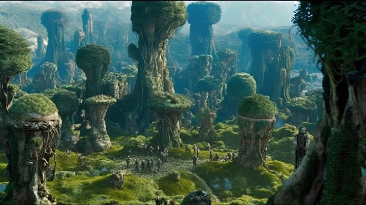 Fantasy Planet Landscape Illustratio - graphiXperience - Drawings ...