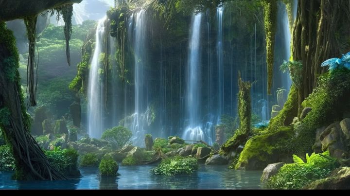 Fantasy Planet Landscape Illustratio - graphiXperience - Drawings ...