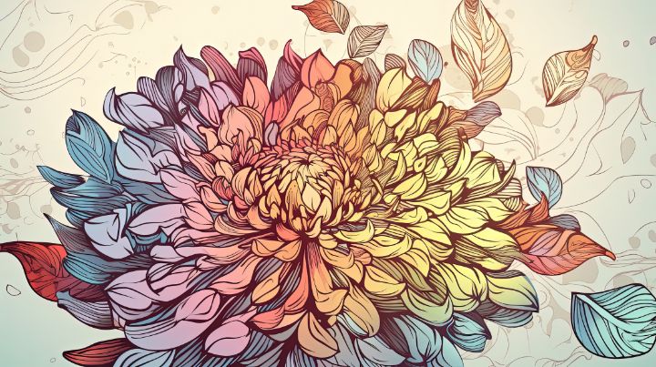 Flowery Line Art Painting - graphiXperience - Drawings & Illustration ...