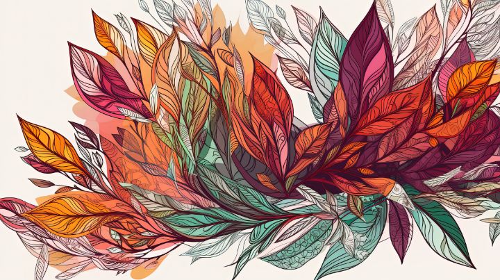 Heather Colorful Line Art - graphiXperience - Drawings & Illustration ...