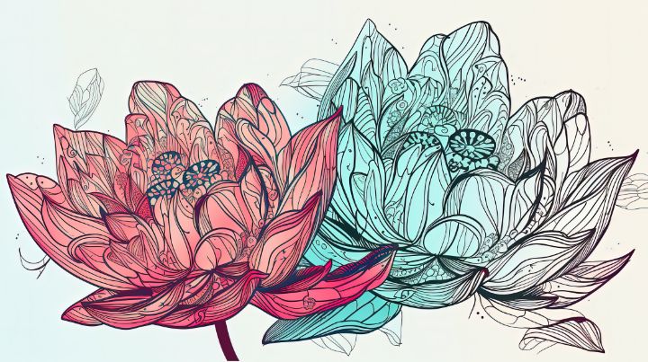 Colorful Lotus Digital Art - graphiXperience - Drawings & Illustration ...