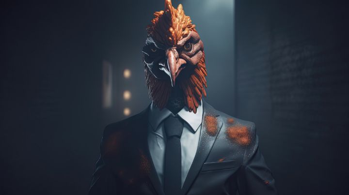 Chicken as Advertising Executive Art - graphiXperience - Drawings ...