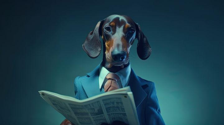 Dachshund as Venture Capitalist Artw - graphiXperience - Drawings ...