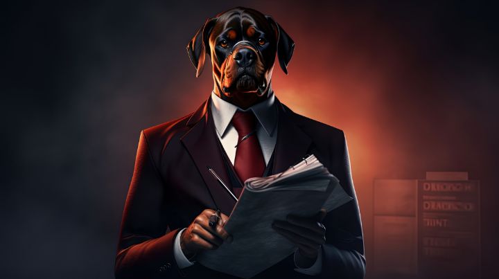 Rottweiler as Auditor Artwork - graphiXperience - Drawings ...