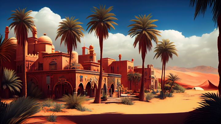 Morocco Wallpaper - graphiXperience - Drawings & Illustration, Places ...