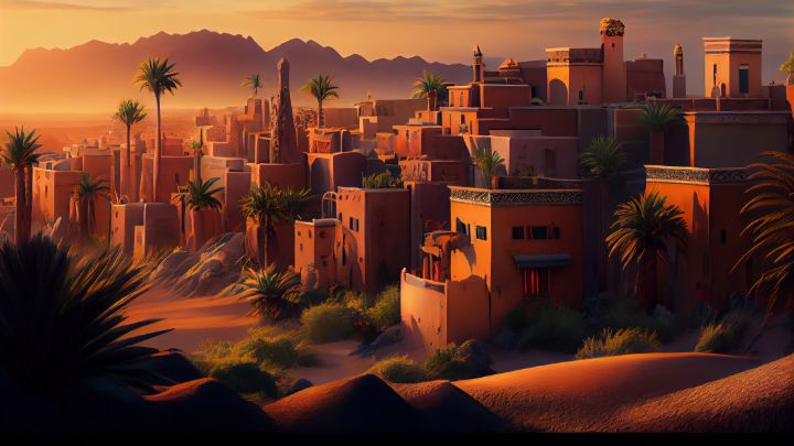 Morocco Wallpaper - graphiXperience - Drawings & Illustration, Places ...