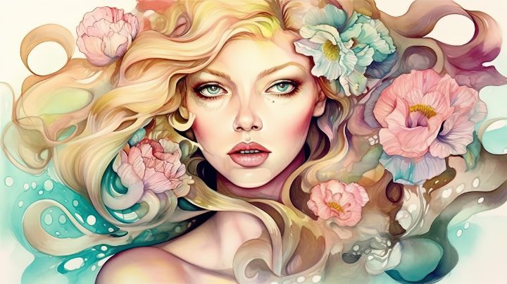 Beautiful Magical Witch Drawing - graphiXperience - Drawings ...