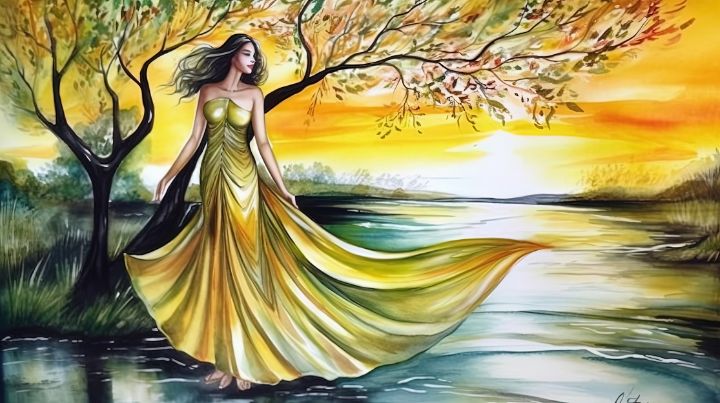 Beautiful Magical Witch Drawing - graphiXperience - Drawings ...