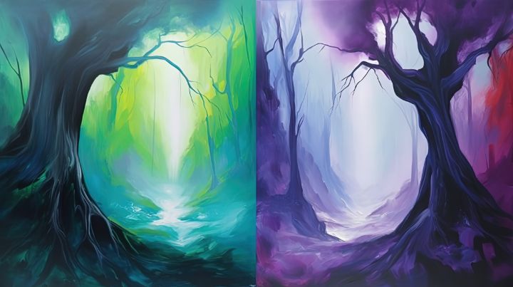 Creative Dreamy Magical Forest - graphiXperience - Drawings ...