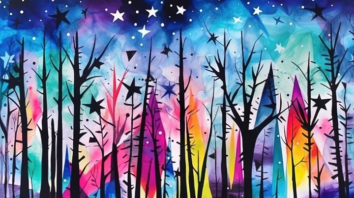 Creative Dreamy Magical Forest - graphiXperience - Drawings ...