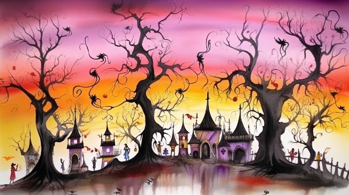 Creative Dreamy Magical Forest - graphiXperience - Drawings ...
