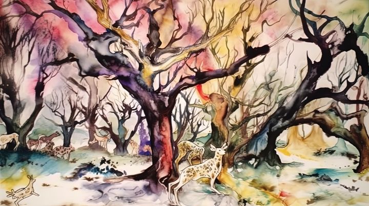 Creative Dreamy Magical Forest - graphiXperience - Drawings ...