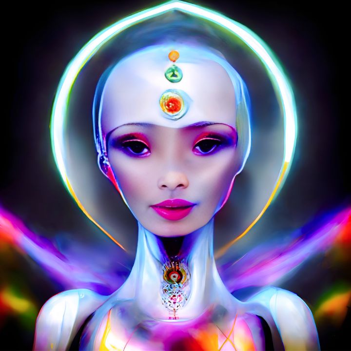 Cyborg Goddess #1 - FemmeBot - Digital Art & AI, Science & Technology ...