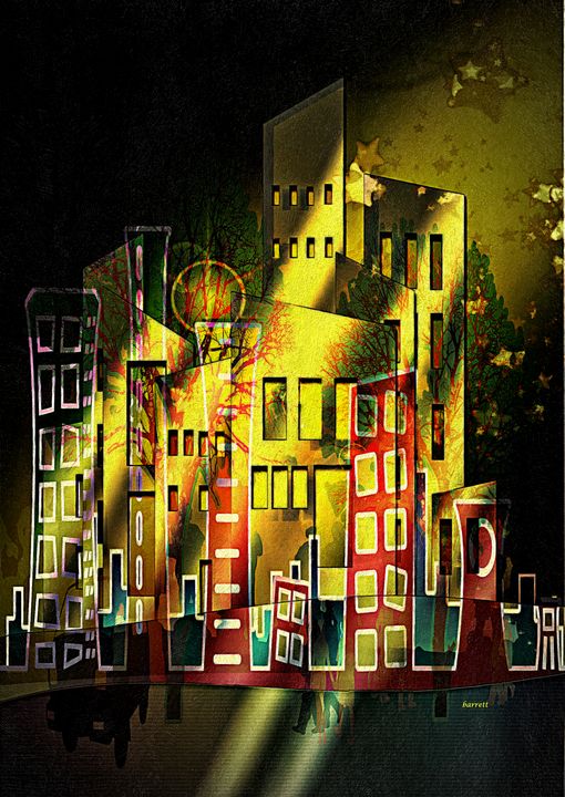 Sunset on the City - The Art of Don Barrett - Digital Art, Politics ...