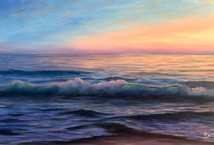 Calming Shores - Sunscapes Art by Joseph Cantin - Paintings & Prints ...