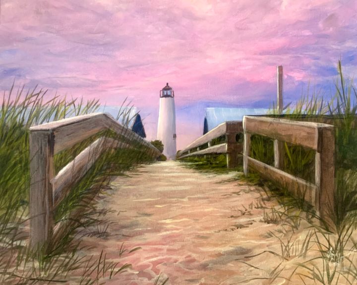 Lighthouse - Sunscapes Art by Joseph Cantin - Paintings & Prints ...