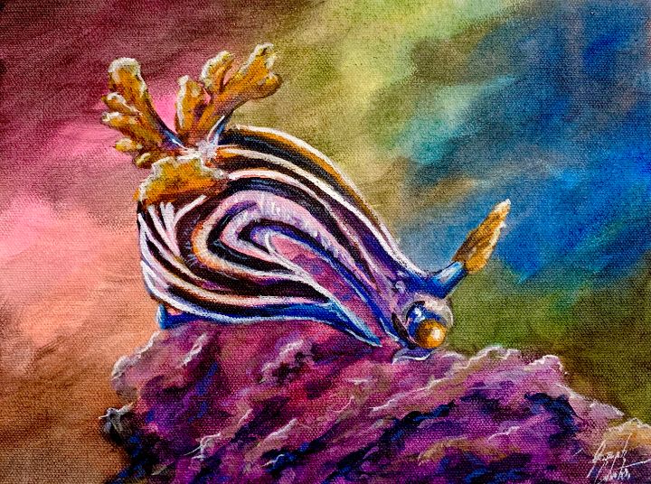 Sea Slug - Sunscapes Art by Joseph Cantin - Paintings & Prints, Animals ...