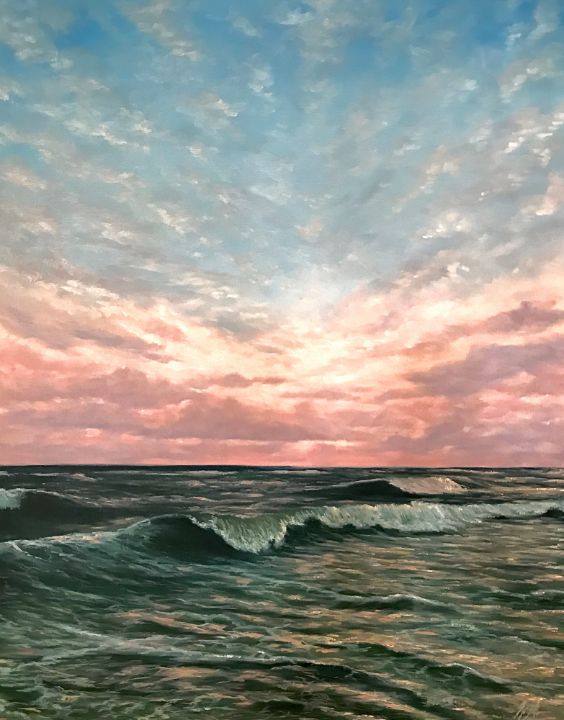 Majestic Sunset - Sunscapes Art by Joseph Cantin - Paintings & Prints ...