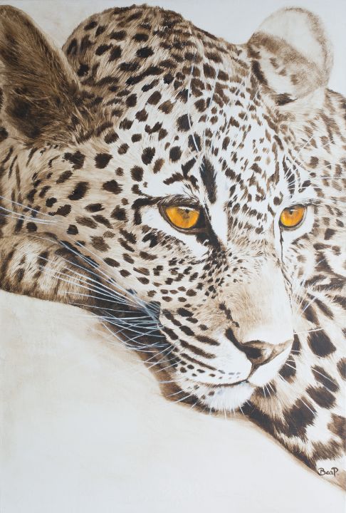 Contentment - Art by BeaP - Paintings & Prints, Animals, Birds, & Fish, Wild Cats, Leopard ...