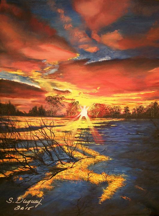 In The Still of Dawn - Sharon Duguay - Paintings & Prints, Landscapes ...