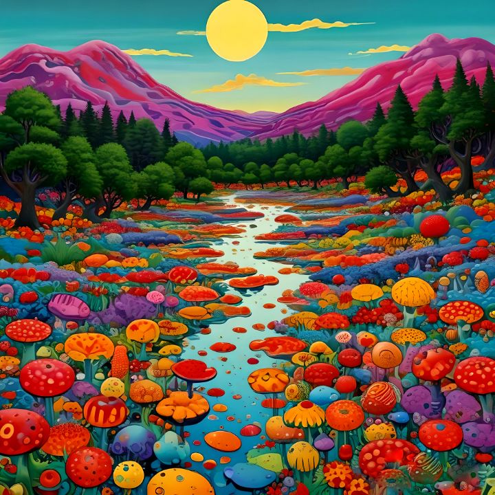 YL_041 - David Curtis - Digital Art & AI, Abstract, Landscape - ArtPal