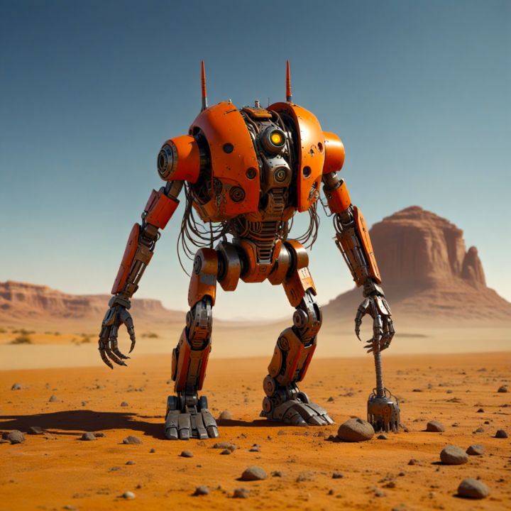 Desert Robot - David Curtis - Drawings & Illustration, Fantasy ...