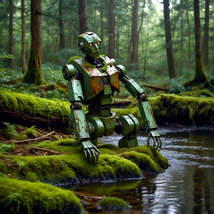 The Lonely Robot - David Curtis - Drawings & Illustration, Fantasy ...